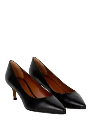 Roberto Festa Pointed-toe Leather Pumps - Black