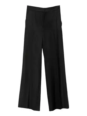 SA SU PHI Pressed-crease Wide-leg Trousers - Black