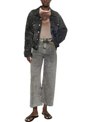 3x1 Faded Raw-cut Jeans - Grey