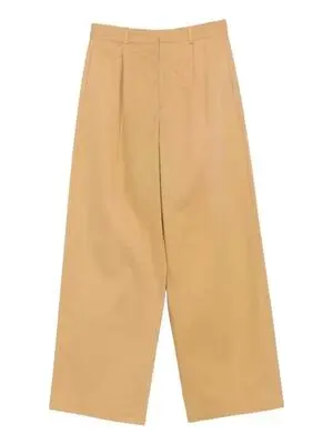 Loewe Wide-leg Pleated Trousers - Neutrals