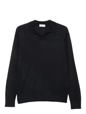 PAOLO PECORA Long-sleeve Knit T-shirt - Blue