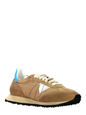 RUN OF Suede Panelled Sneakers - Neutrals
