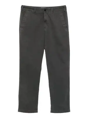 Stone Island Logo-patch Straight-leg Trousers - Grey