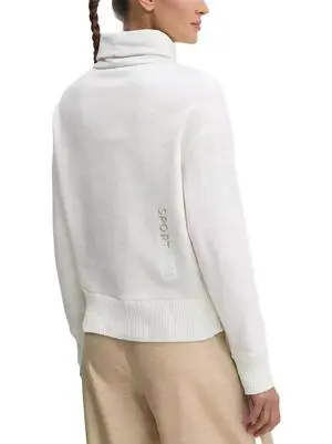 SPORTALM Panelled High-neck Sweater - White