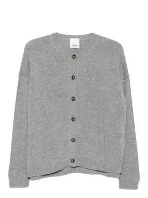 ALLUDE Button-up Cardigan - Grey