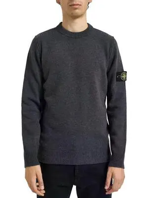 Stone Island Lambswool Crew-neck Sweater - Grey