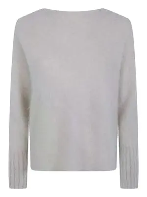 Antonelli Firenze Alpaca Boat-neck Sweater - Grey
