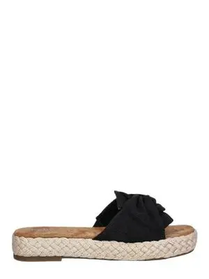 Toms Abby Knot-detail Espadrille Slides - Black
