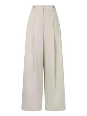 STUDIO TOMBOY Pintuck Wide-leg Trousers - Neutrals
