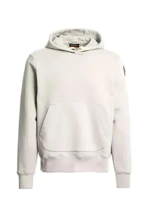 PARAJUMPERS Logo-patch Fleece Hoodie - Neutrals