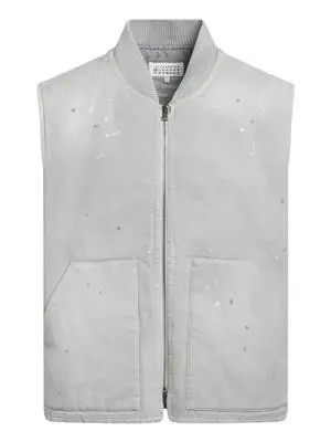 MAISON MARGIELA Paint-splatter Gilet - Grey