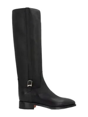 Santoni Buckle-detail Knee-high Boots - Black