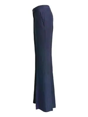 Gabriela Hearst Ribbed Flared Trousers - Blue