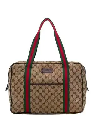 Gucci Gg Canvas Web Business Bag - Neutrals