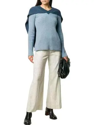 JW Anderson Cape Knitted Jumper - Blue