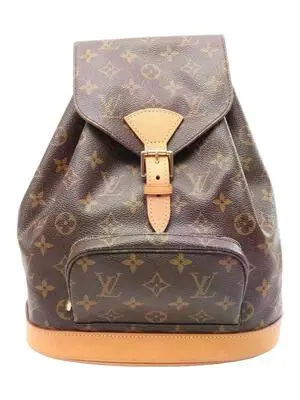 LOUIS VUITTON Monogram Montsouris Mm Backpack - Brown