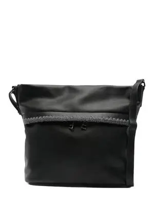ARA Modena Braided-trim Shoulder Bag - Black