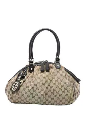 Gucci Gg Canvas Sukey Satchel - Neutrals