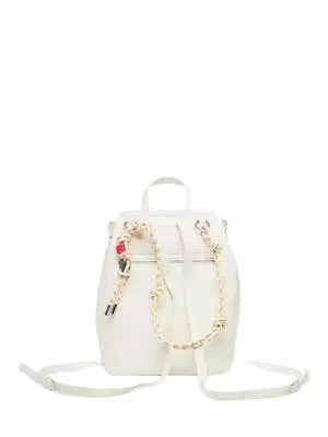 Desigual Logo-embossed Drawstring Backpack - Neutrals