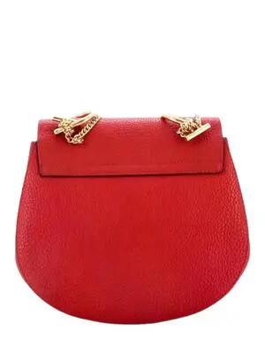 Chloé Chloé Drew Leather Small Cross Body Bag Red