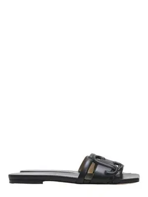 JIMMY CHOO Jimmy Choo Laran Leather Slides Black