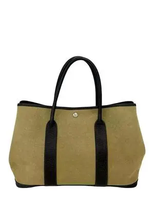 Hermès Toile And Negonda Garden Party 36 Tote Bag - Brown