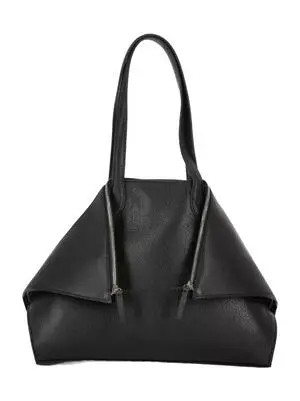 AESTHER EKME Fold Grain-leather Shoulder Bag - Black