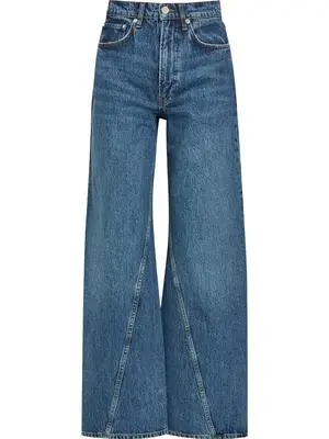 ANINE BING Brie Wide-leg Jeans - Denim