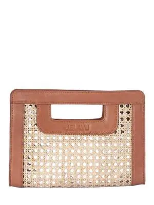 JELAVU - Delmare Tan Clutch Bag Brown