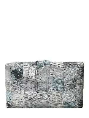 SIMITRI Zigzag Clutch - Silver