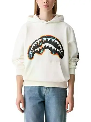 SPRAYGROUND Graphic-print Hooded Sweatshirt - Neutrals