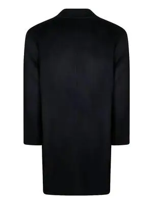 AMARANTO Oversized Single-breasted Coat - Black
