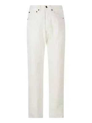 Prada Old-denim Five-pocket Jeans - White