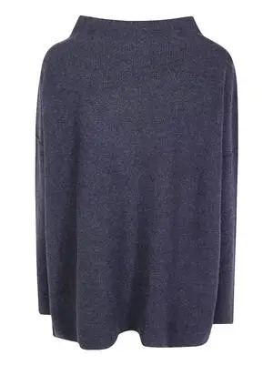 DANIELA GREGIS Boat-neck Dropped-shoulder Sweater - Grey
