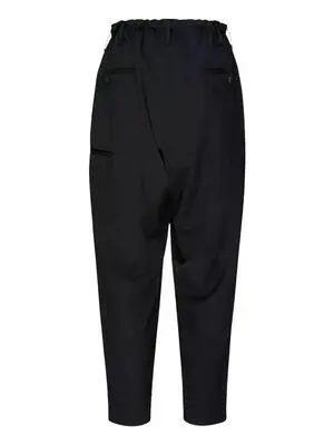 Yohji Yamamoto Standard Drawstring Waist Trousers - Black