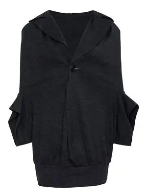 Junya Watanabe Exaggerated-silhouette Tailored Cardigan - Grey