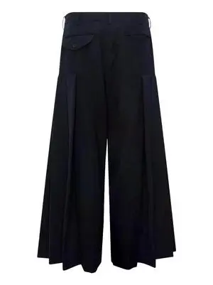 Comme Des Garçons Pleated Wide-leg Trousers - Blue