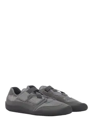 Prada Speedrock Suede-trimmed Sneakers - Grey