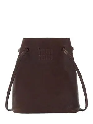 Miu Miu Leather Shoulder Bag - Brown