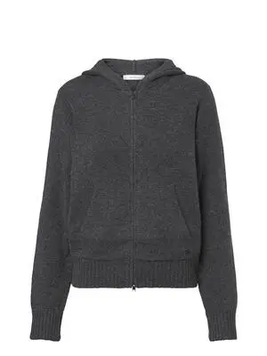 Max Mara Cashmere Zip-up Hoodie - Grey