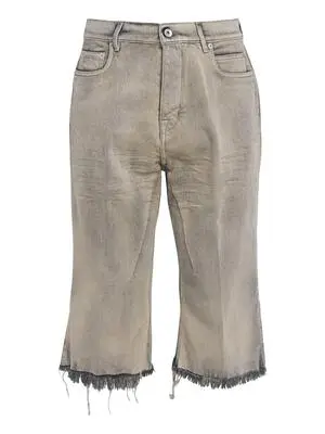 Rick Owens Bolan Cut-off Denim Shorts - Brown