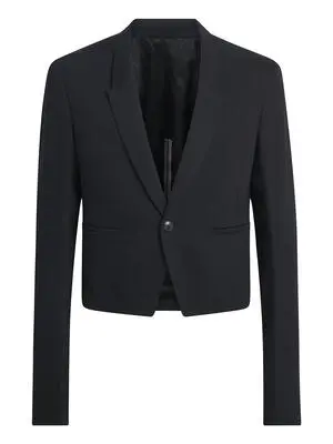 Rick Owens Virgin Wool Alice Blazer - Black