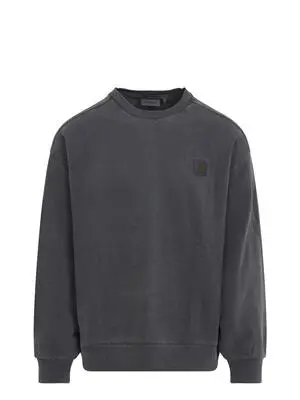 Carhartt Work In Progress Logo Cotton Sweatshirt - Black