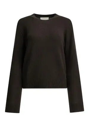 LISA YANG Mable Cashmere Crewneck Sweater - Brown