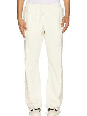 HONOR THE GIFT Denim Panel Flare Sweatpant - Bone