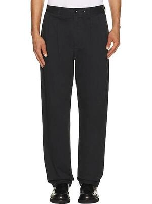 Rag & Bone Baggy Pleated Chino Pants - Black