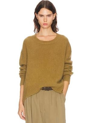 THE ROW Parth Cashmere Sweater Leaf