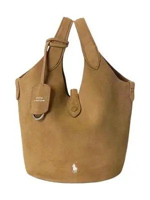 Polo Ralph Lauren Play Suede Small Tote And Crossbody - Brown