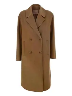 TWINSET Double-breasted Coat - Brown
