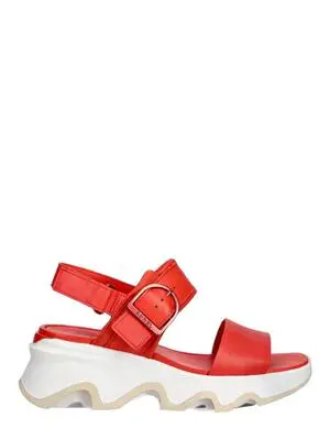 Sorel Buckle Strap Sandals - Red